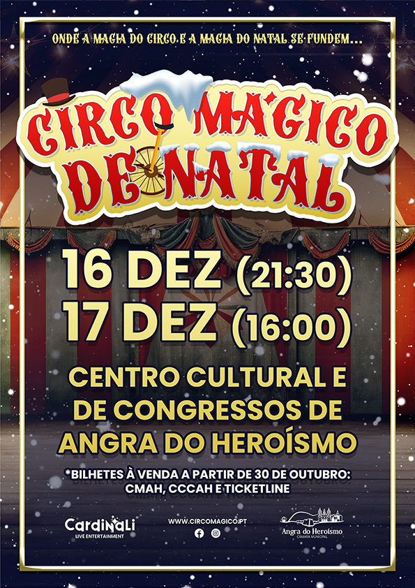 Circo Mágico de Natal 2023 – Câmara Municipal de Angra do Heroísmo